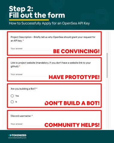 Solved: How to Get an OpenSea API Key in 3 Easy Steps — Tokenized