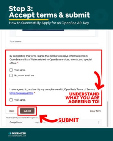 Solved: How to Get an OpenSea API Key in 3 Easy Steps — Tokenized