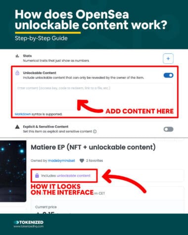 Explained: OpenSea Unlockable Content NFTs — Tokenized
