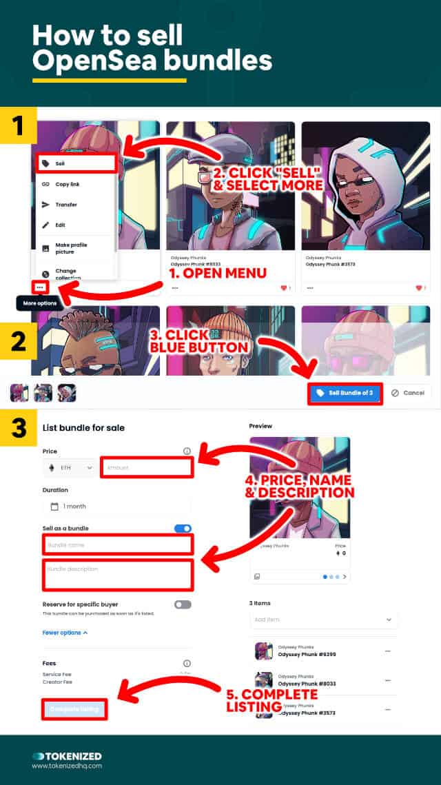 Solved: How to Create & Sell OpenSea Bundles — Tokenized