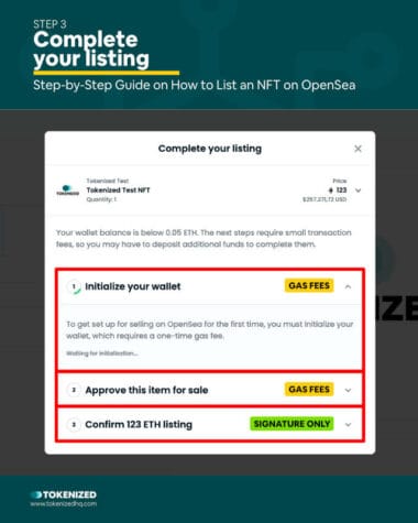 Solved How To List Nft On Opensea In 3 Easy Steps Tokenized