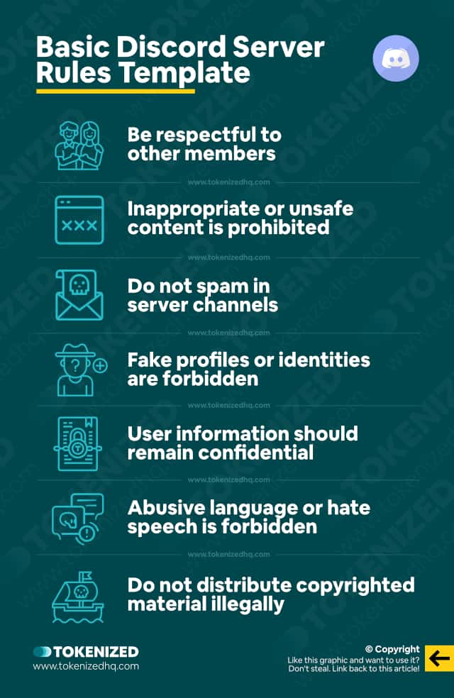 100 Good Discord Server Rules To Copy And Paste Tokenized 100 Good Discord Server Rules To Copy And Paste Tokenized