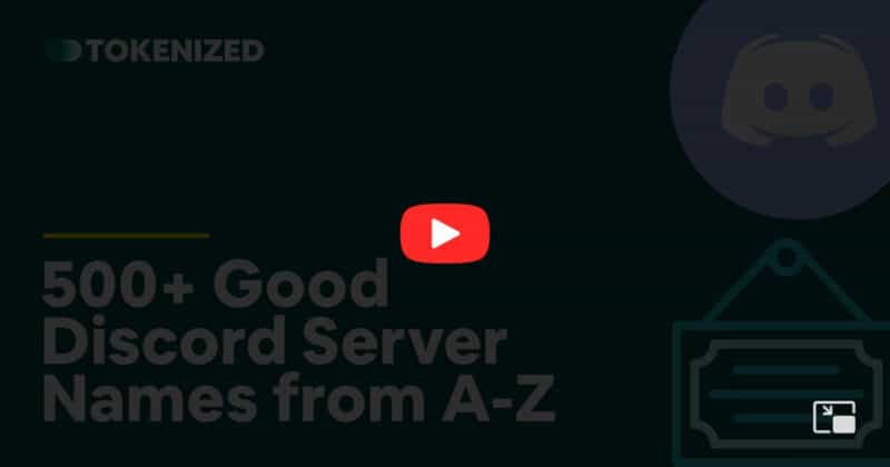 500+ Good Discord Server Names in Alphabetical Order — Tokenized