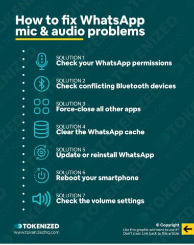 [SOLVED] 6+ Fixes for WhatsApp Audio Not Working — Tokenized