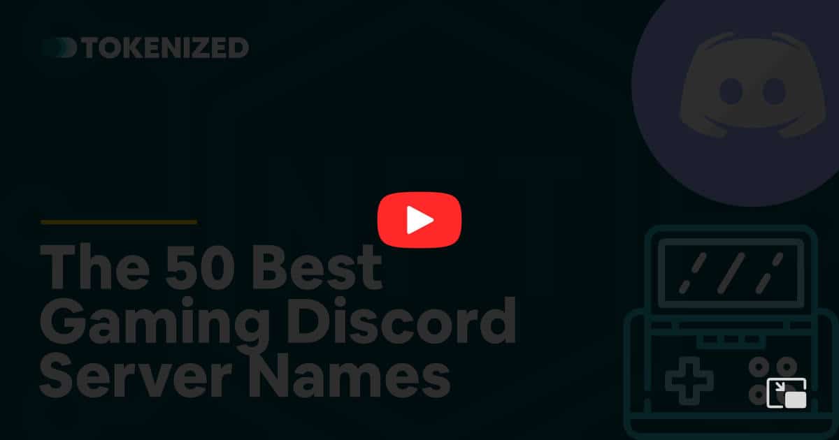 The 50+ Best Gaming Discord Server Names [+ Free PDF] — Tokenized
