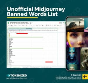 Full List of Banned Words in Midjourney — Tokenized