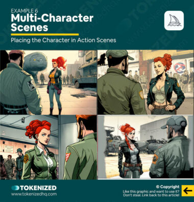 How to Place Characters in Action Scenes in Midjourney — Tokenized