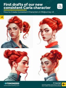 Creating Consistent Characters in Midjourney v5 — Tokenized